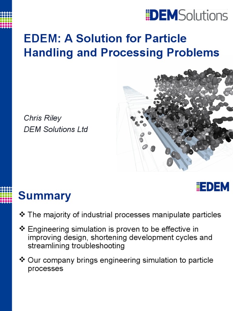 EDEM: A Solution For Particle Handling and Processing Problems | PDF ...