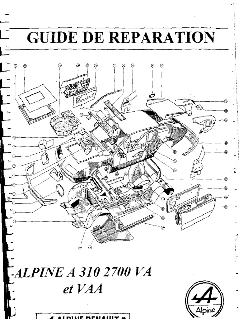 Renault Alpine A310 V6 - Guide de Reparation - 2700 VA Et VAA | PDF