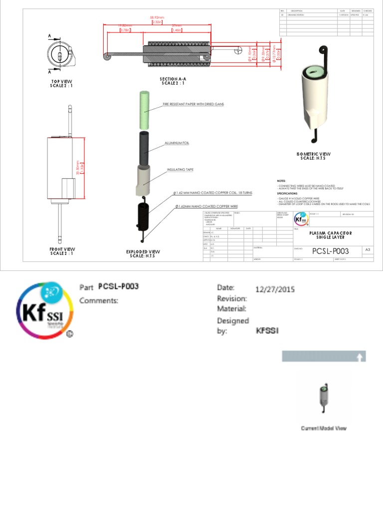 Plasma Capacitor Design Specifications | PDF | Technology & Engineering