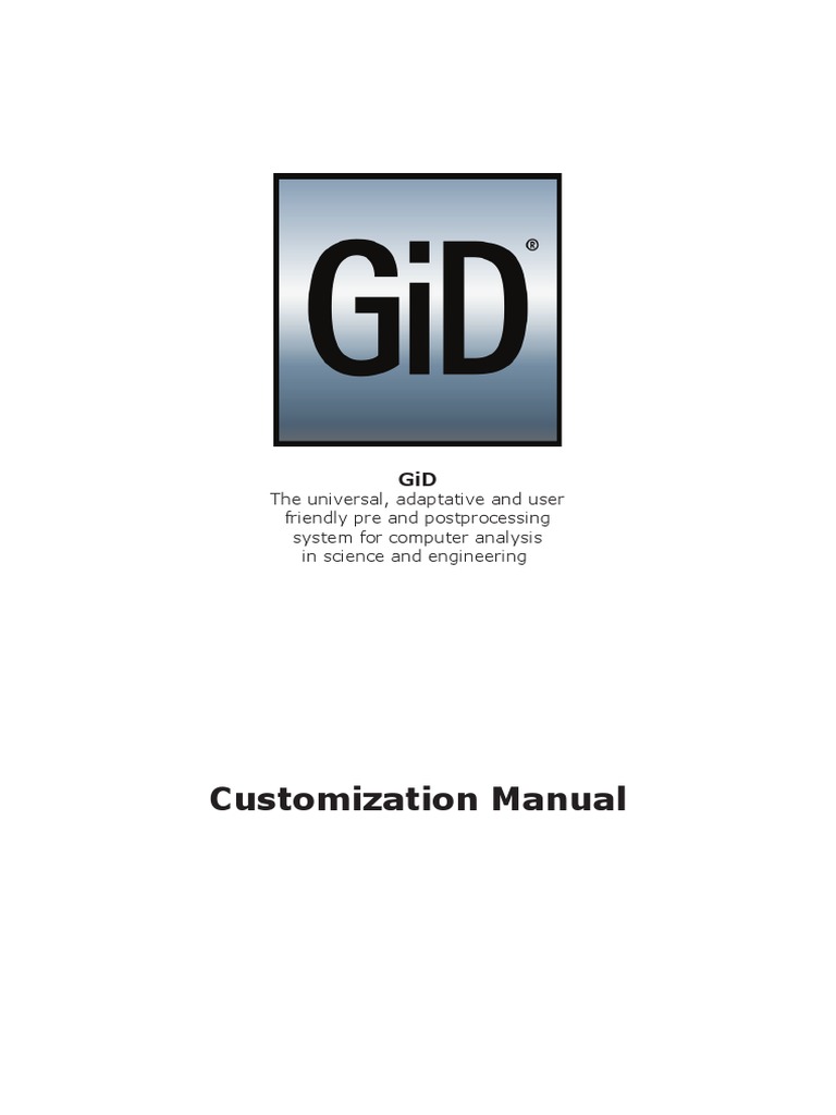 Manual GiD | PDF | String (Computer Science) | Computer File