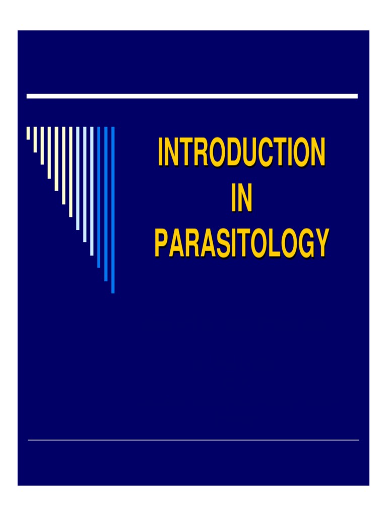 Lecture 01 - Introduction To Parasitology | PDF | Parasitism ...