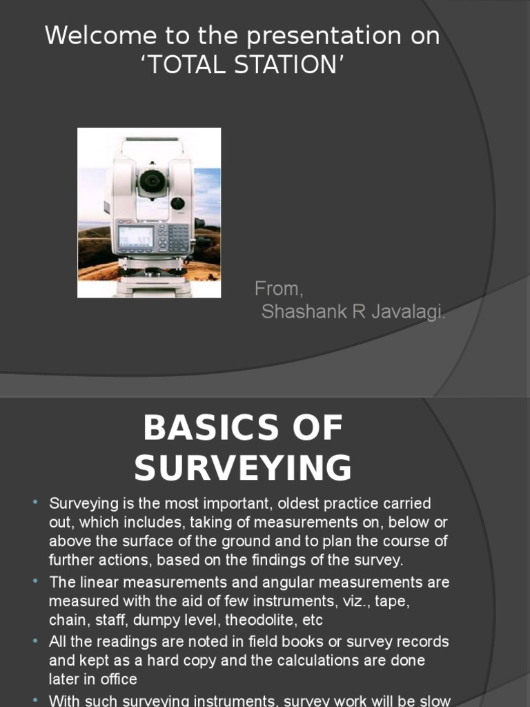 Total Station | PDF | Surveying | Scientific Observation