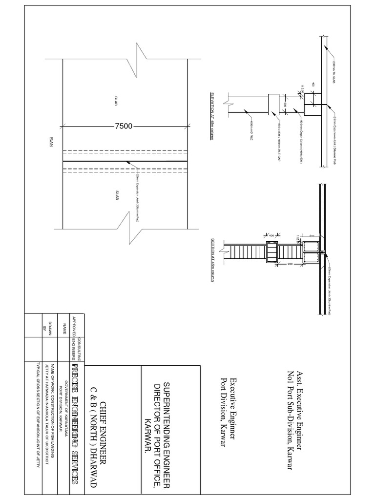 Harwad Jetty Plan H4 Slab and Beam Rev2 Model | PDF