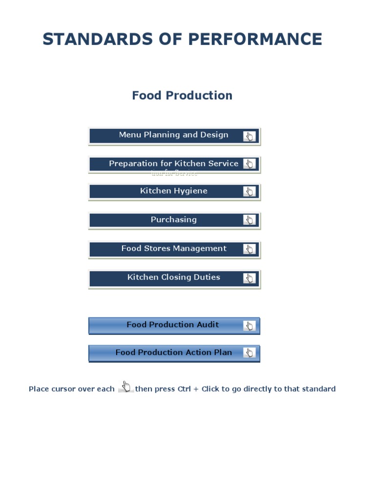 SOP Food Production | Menu | Refrigerator