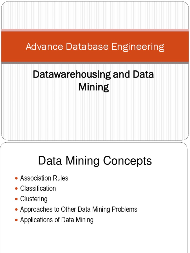 Datawarehousing and Data Mining | PDF | Data Warehouse | Data Mining