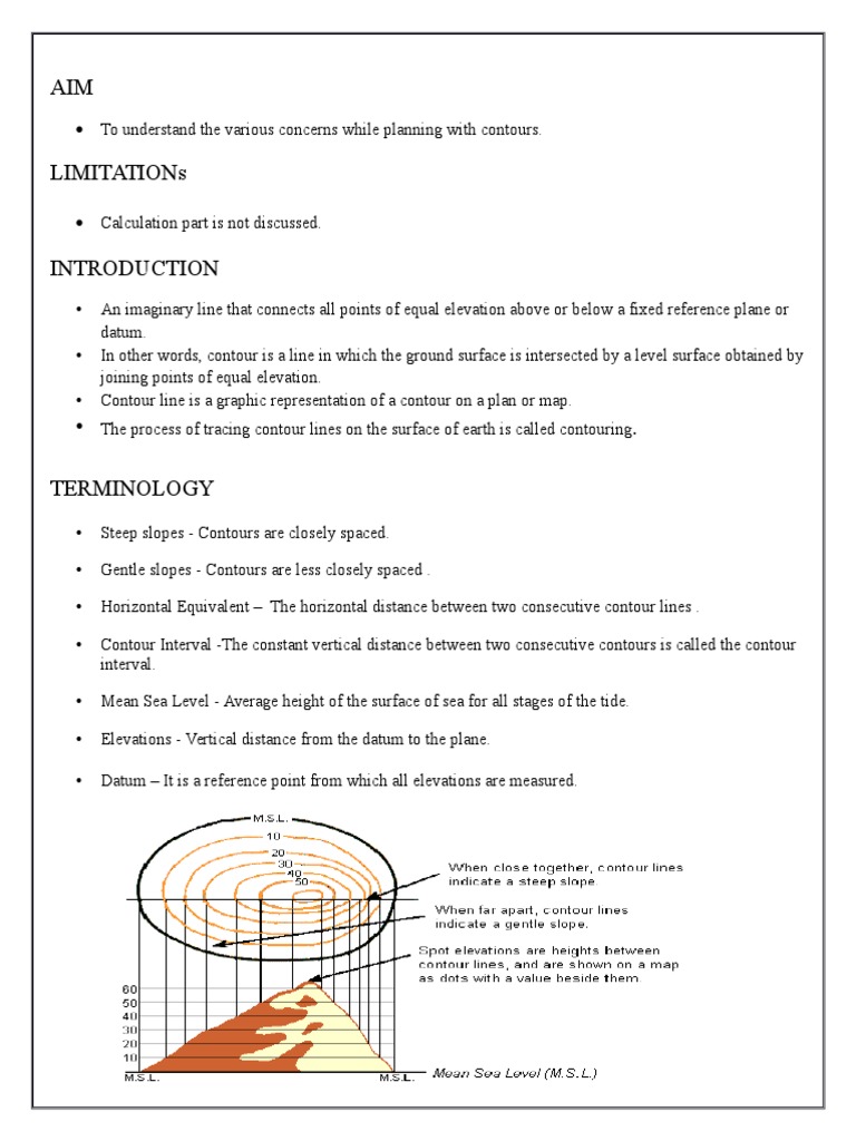 Planning With Contours | PDF | Contour Line | Erosion