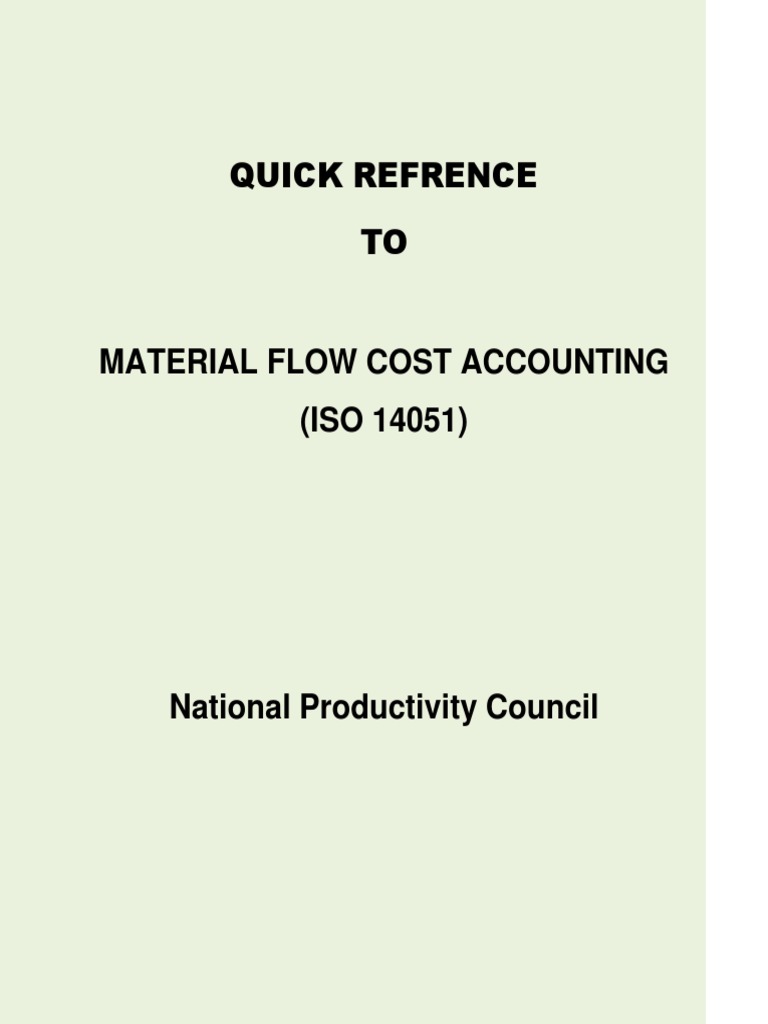 MFCA Leaflet | PDF | Cost | Waste