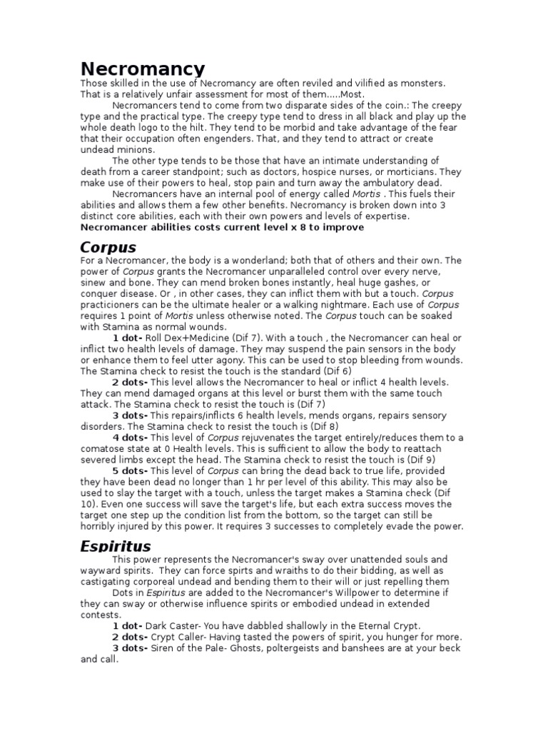 Necromancy Guide: Master Death's Mystical Powers | PDF | Weaponry | Unrest