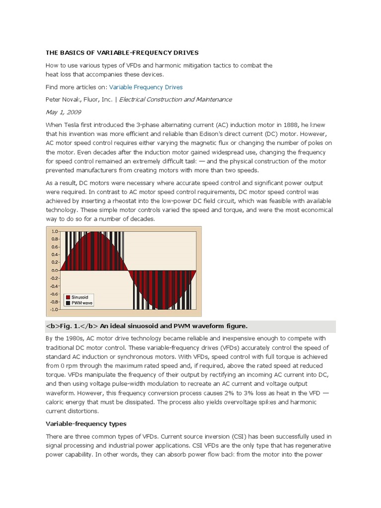VFD Manual | PDF | Power Inverter | Alternating Current