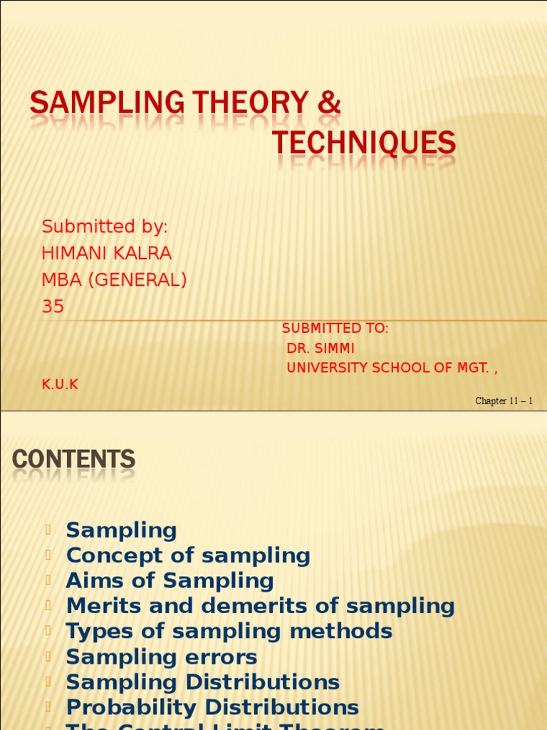 Sampling | PDF | Standard Deviation | Sampling (Statistics)