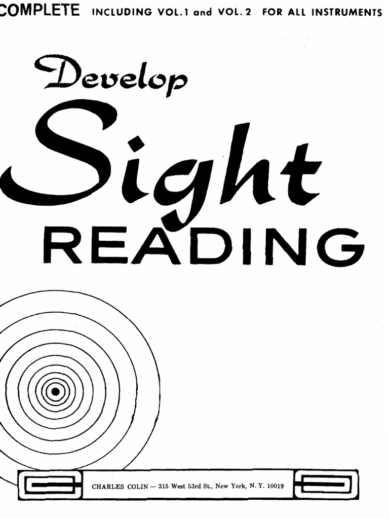 Develop Sight Reading | PDF | Tempo | Notation