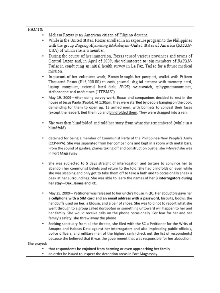 An Analysis of the Facts, Issues, and Ruling in the Case of Melissa ...