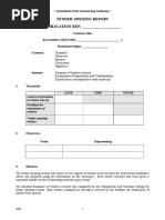 Sample Tender Evaluation Report Annex 20 | PDF | Conflict Of Interest ...