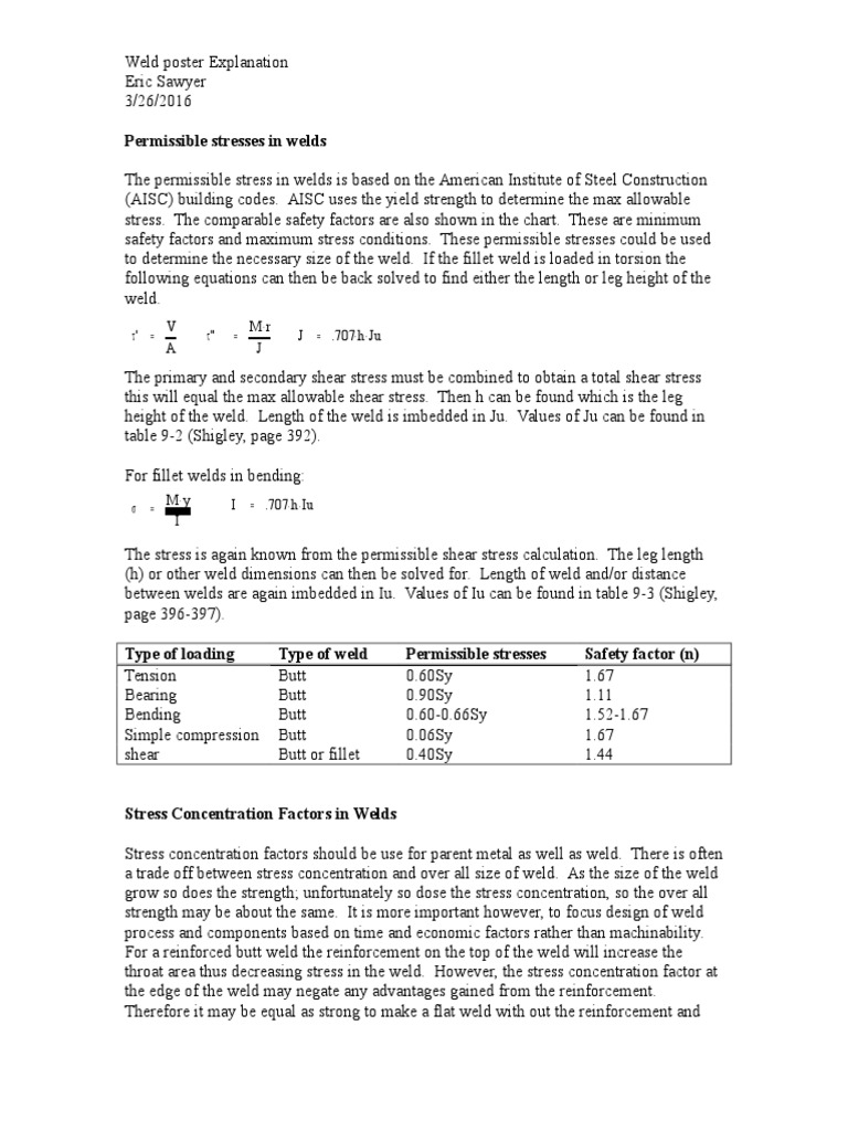 Weld Poster Explaination | PDF | Home & Garden | Science & Mathematics