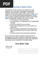 Simple Home Water Filter Diagram | PDF