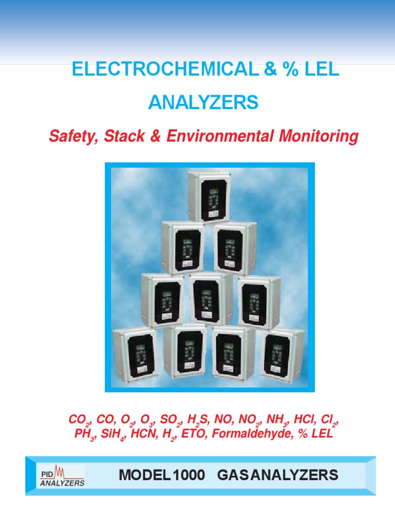 Model 1000 Analyzers CG, TCD, EC Sensors | PDF | Carbon Monoxide | Nitrogen