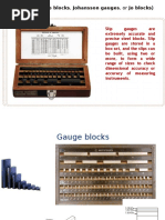Slip Gauges or Gauge Blocks | PDF | Manufactured Goods | Tools