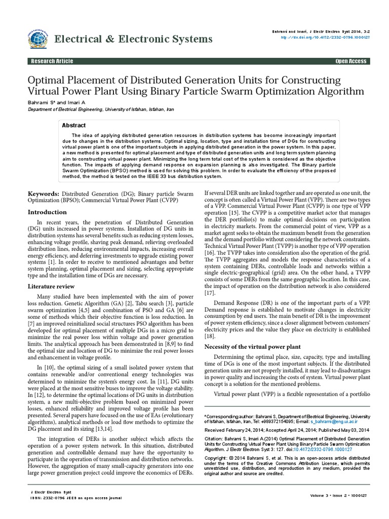 Electrical & Electronic Systems | PDF | Distributed Generation | Mathematical Optimization