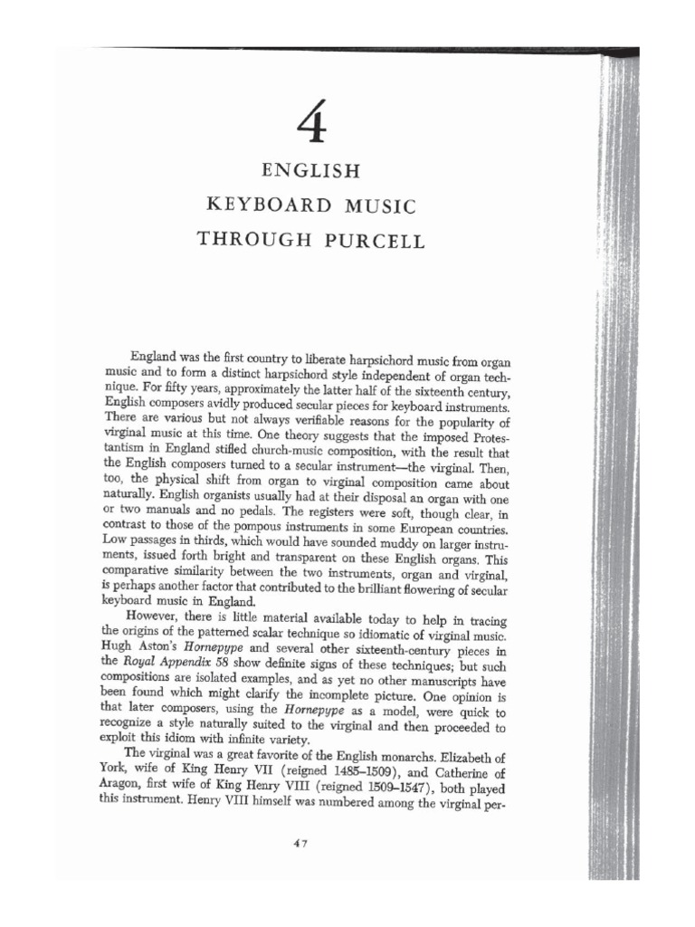 Englsh Keyboard Music | PDF