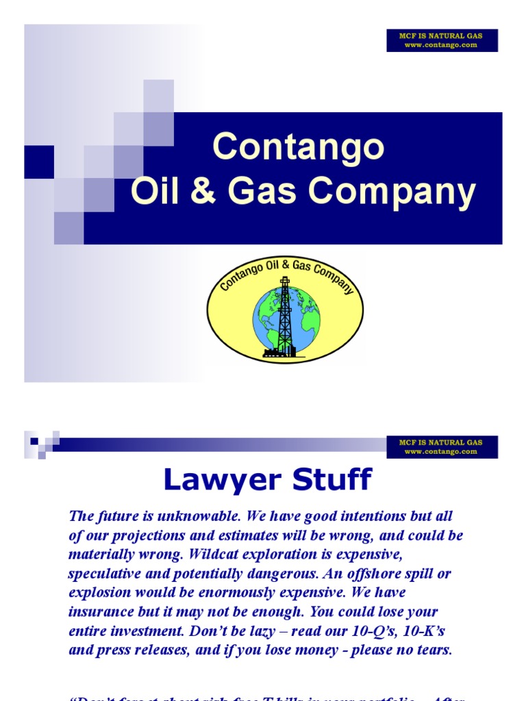 Contango Oil & Gas Company | Download Free PDF | Taxes | Investing