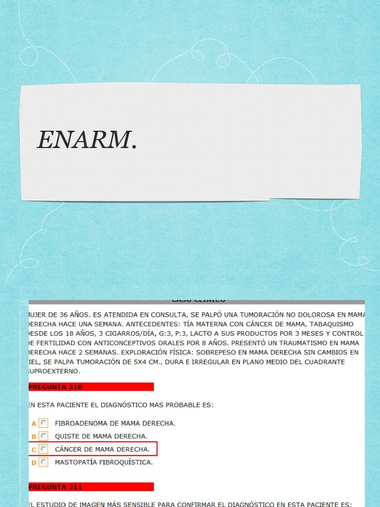 ENARM | PDF | Gonadotropina coriónica humana | El embarazo