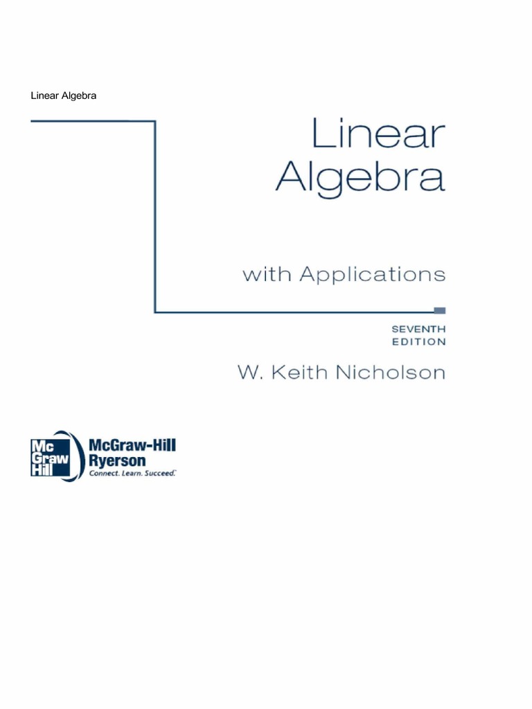 Nicholson, Linear Algebra With Applications 7E With Solutions Part 1 ...