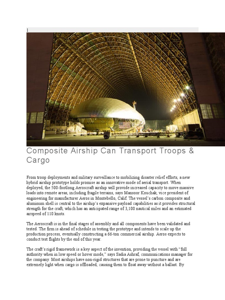 Airship | PDF | Airship | Aerostats