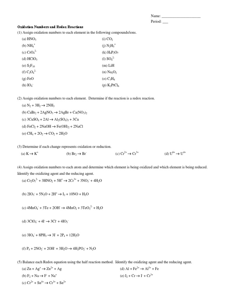 Redox Reactions and Titrations Guide | PDF | Electrochemistry | Anode