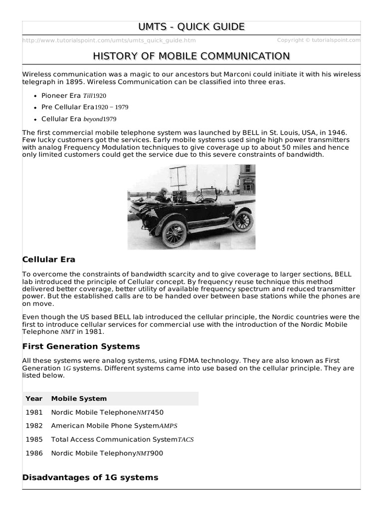 Umts Quick Guide | PDF | Cellular Network | Forward Error Correction