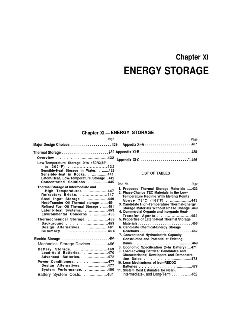 Energy Storage | PDF | Electricity Generation | Energy Storage