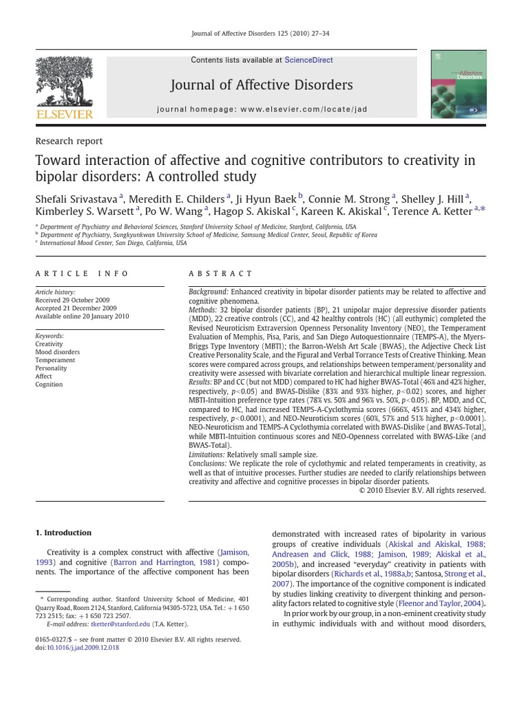Toward Interaction of Affective and Cognitive Contributors To ...