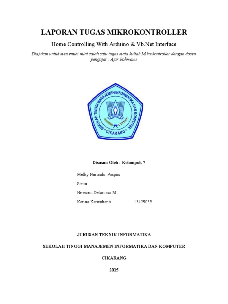 Home Automation Arduino Uno Using Vb Net Interface Pdf Komputer