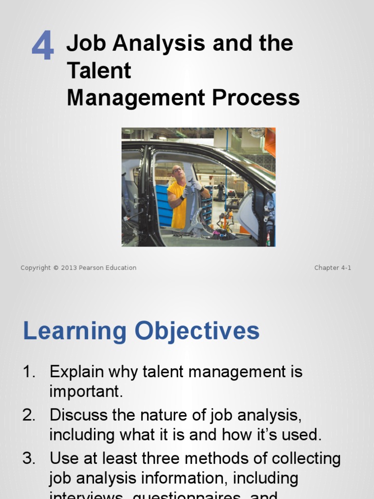 Job Analysis and The Talent Management Process | PDF | Talent ...