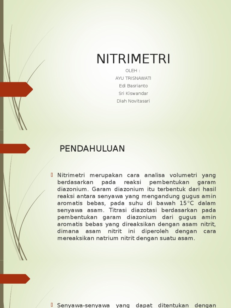 NITRIMETRI | PDF