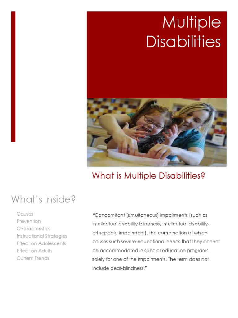 Understanding Multiple Disabilities | PDF | Disability | Special Education