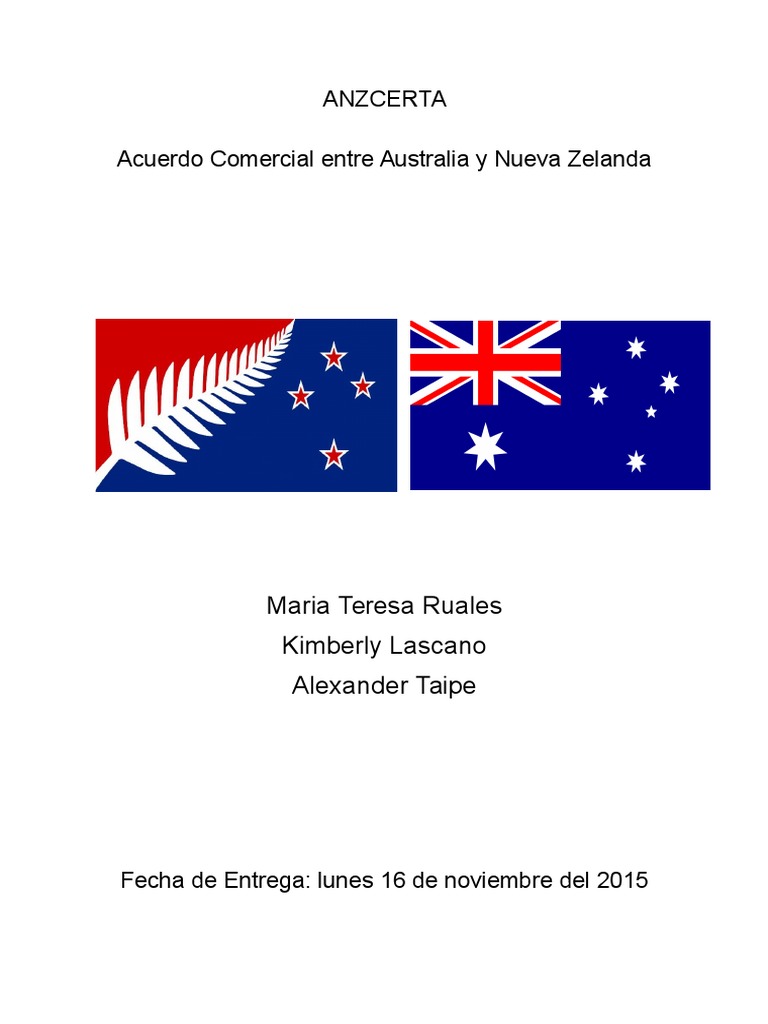 ANZCERTA | PDF