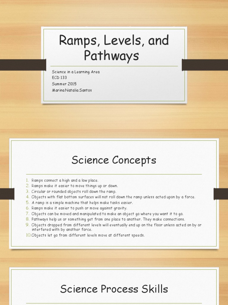 Ramps Levels and Pathways Powerpoint 1 | PDF | Prediction | Science