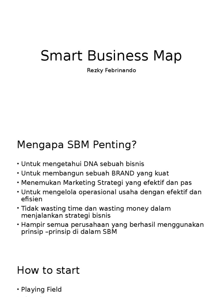 1 Smart Business Map | PDF