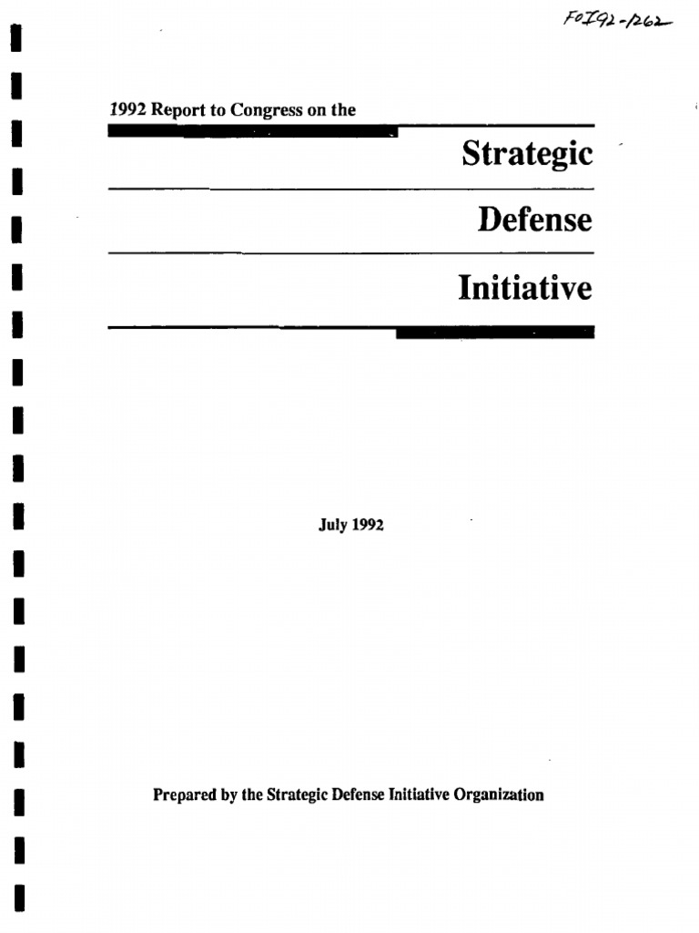 Strategic Defense Iniative | PDF | Anti Ballistic Missile | Strategic ...