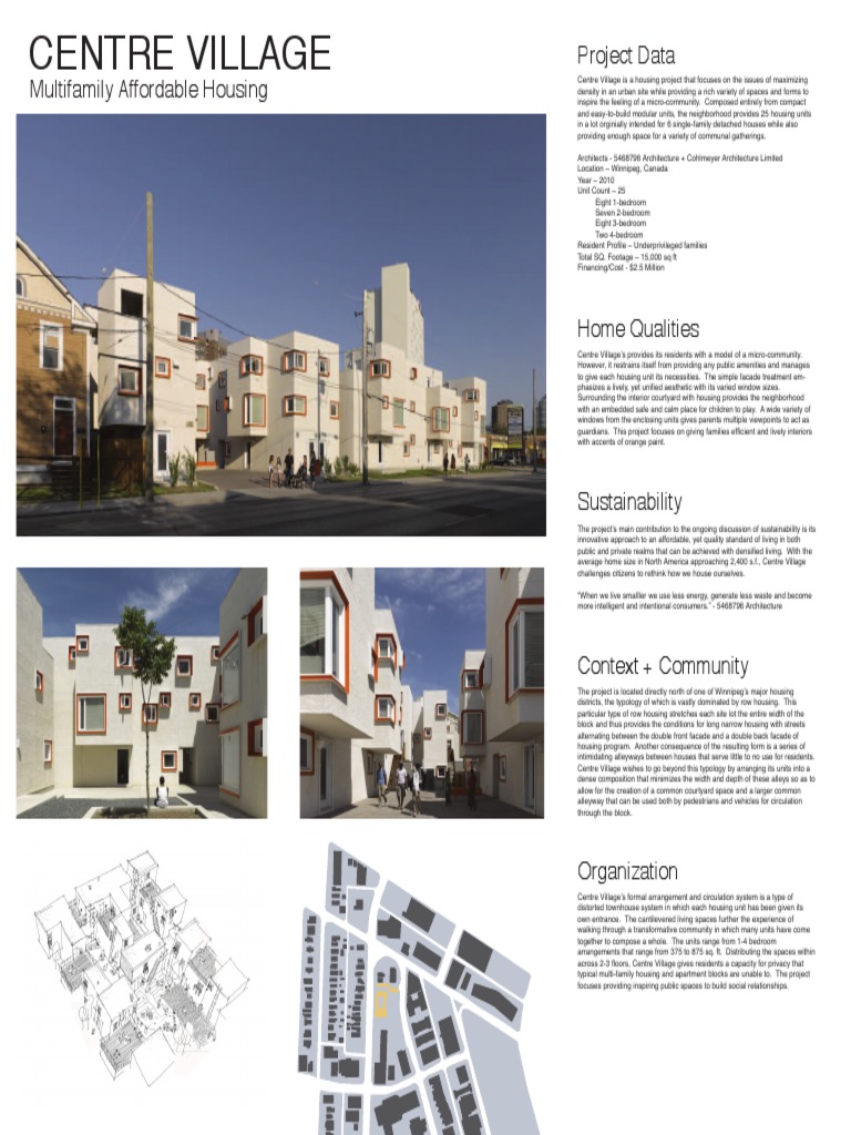 12.winnipeg Centre Village Final Documentation Board | PDF | Settlement ...