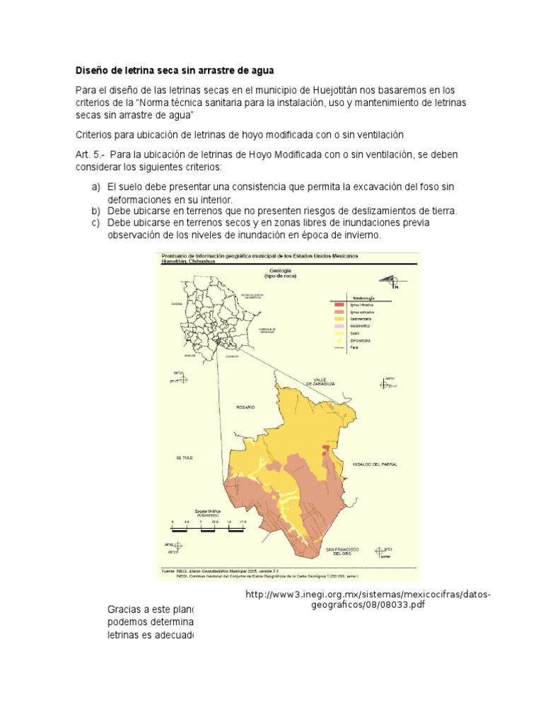 Diseño de Letrina Seca Sin Arrastre de Agua | PDF | Letrina | Velocidad ...