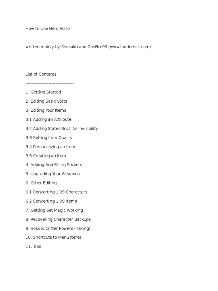 How To Use Hero Editor | PDF | Computer Keyboard | Computer File