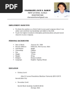 Deck Cadet Application and Resume | PDF