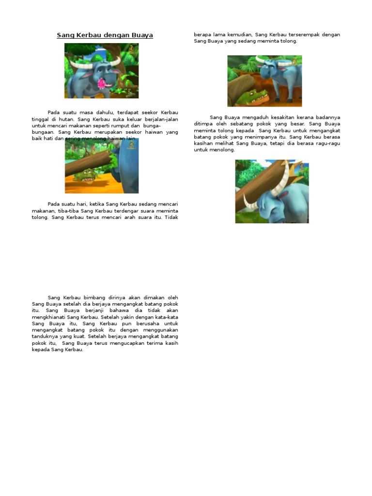 Sang Kerbau Dengan Buaya | PDF