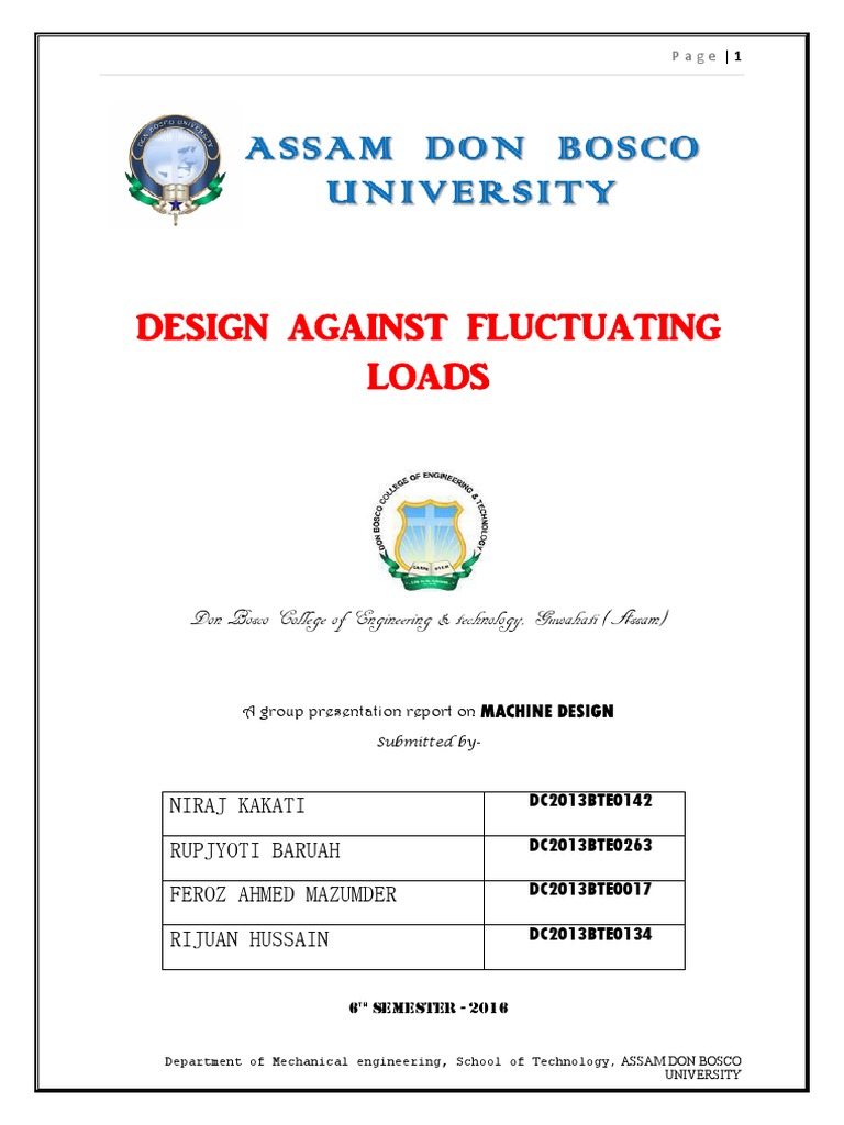 Design For Fluctuating Loads | PDF | Fatigue (Material) | Fracture