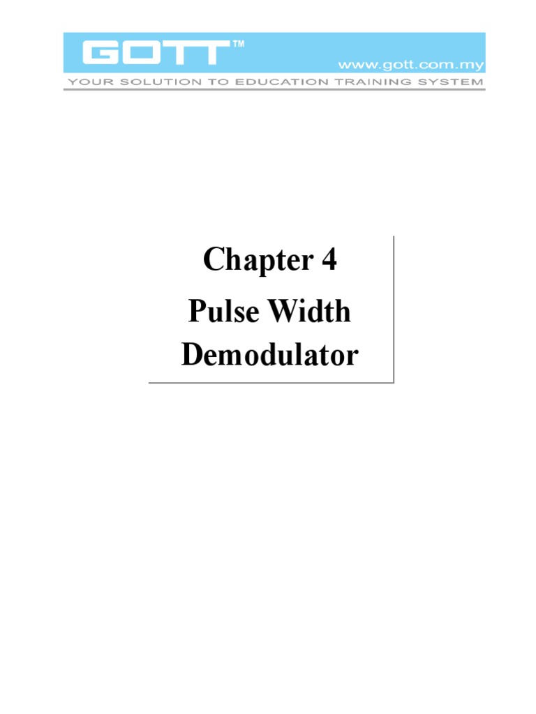 Chapter 4 PWM Demod | PDF | Detector (Radio) | Amplifier