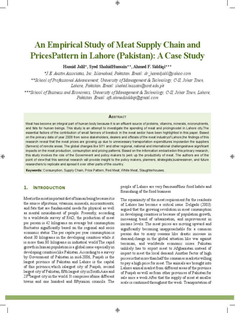 Meat Supply Chain | PDF | Livestock | Meat