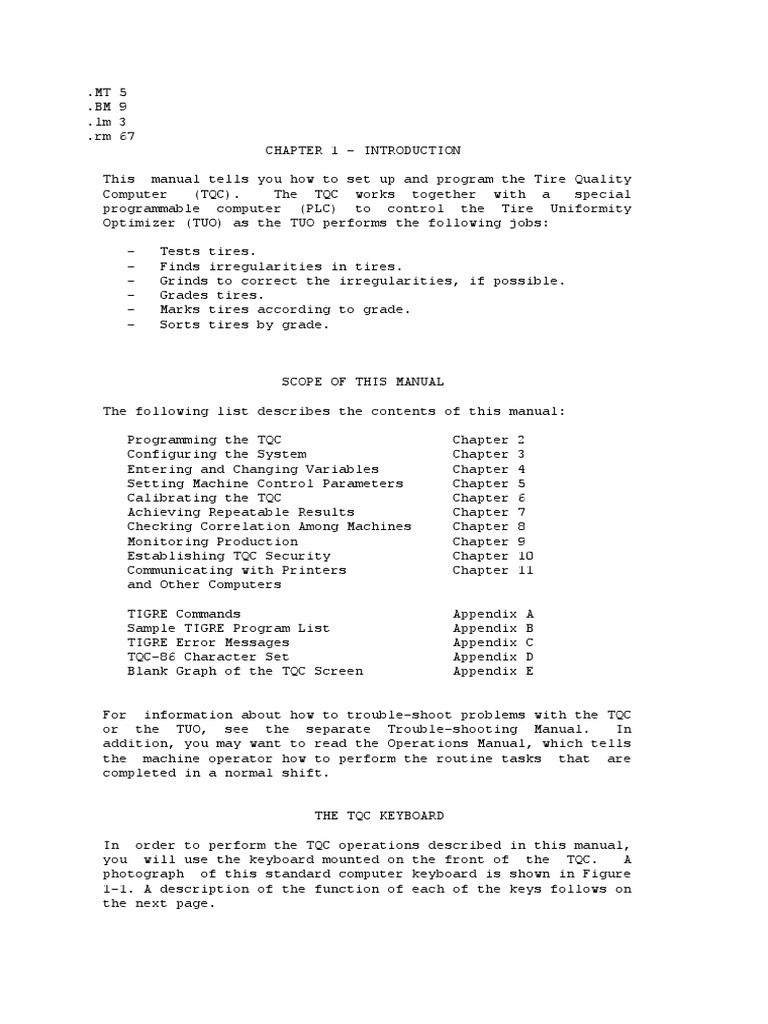 TQCSETUP | PDF | Variable (Computer Science) | Control Flow