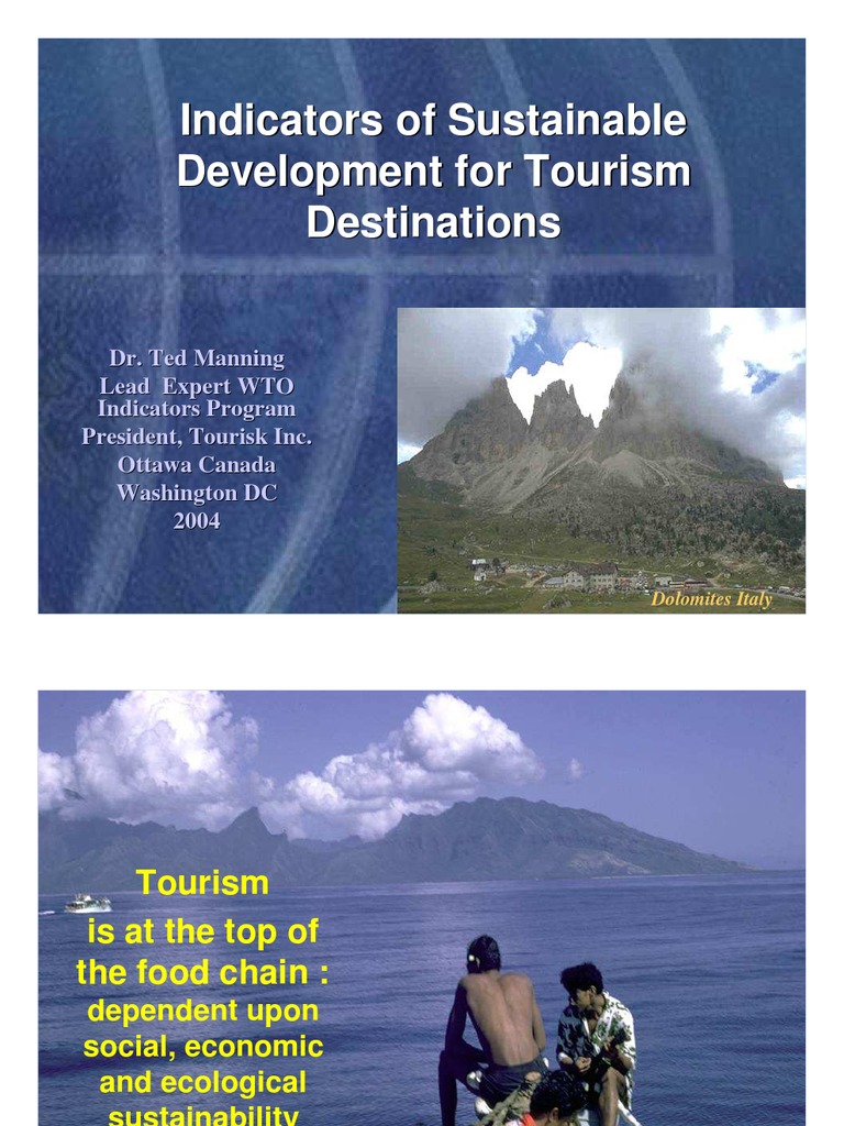 Indicators For Tourism Development | PDF | Tourism | Sustainability