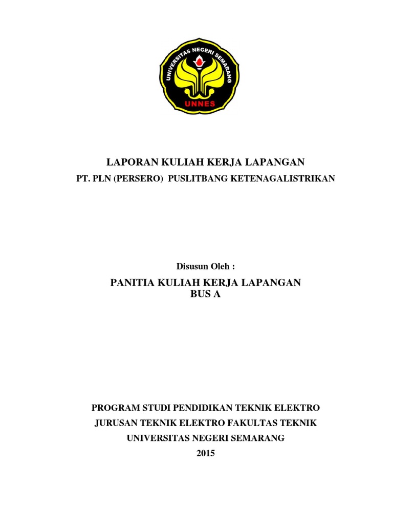 Contoh Laporan-KKL | PDF